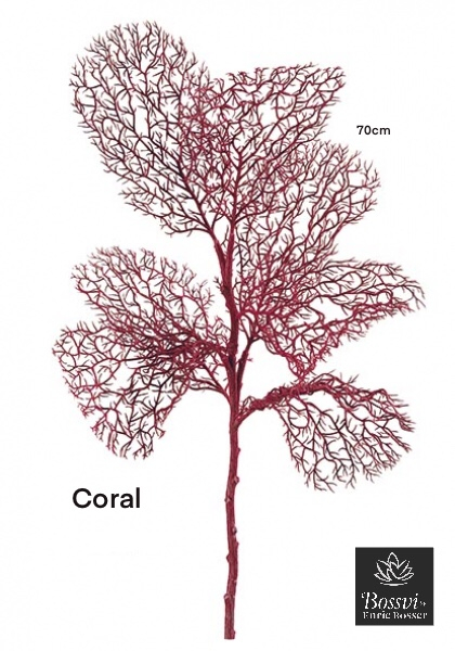 RAMA CORAL x 7. 73 cm. Burdeos - Bossvi